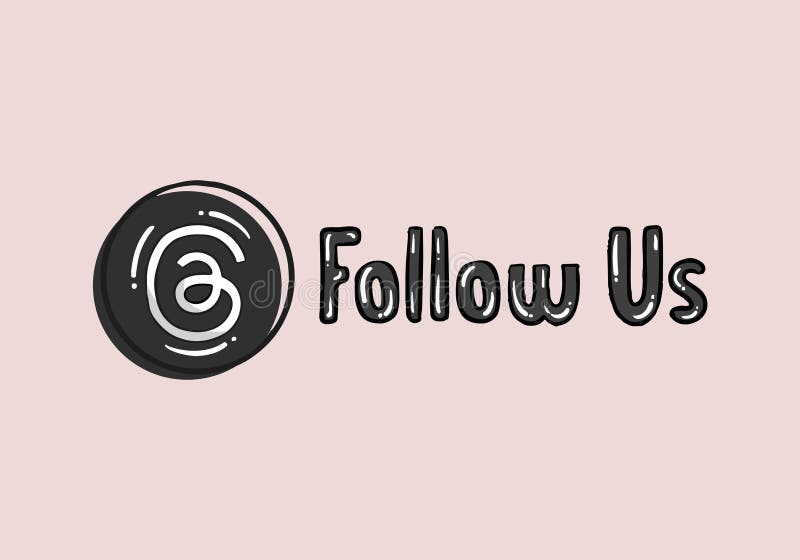 Threads Logo, Threads Icon Follow Us Speech Bubble. Message Bubbles ...