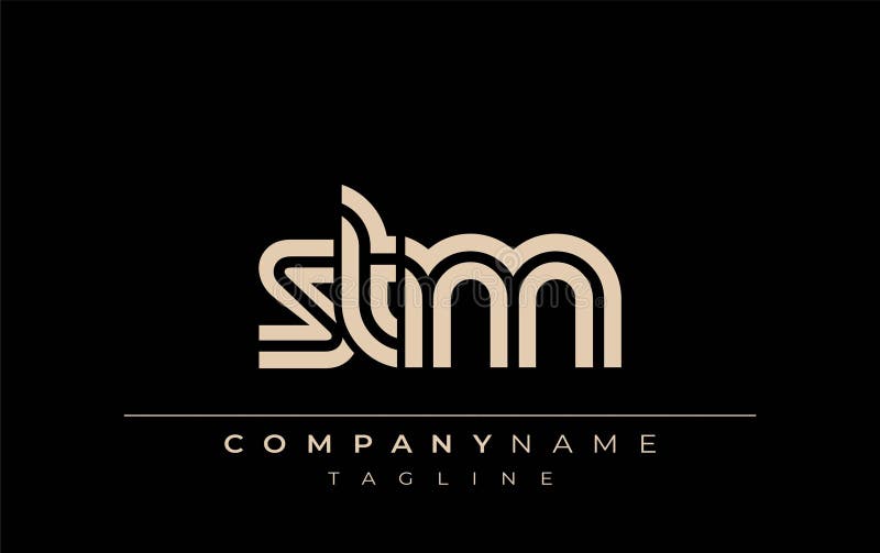 STM Creative Unique Modern Letter Logo Design Stock Illustration ...