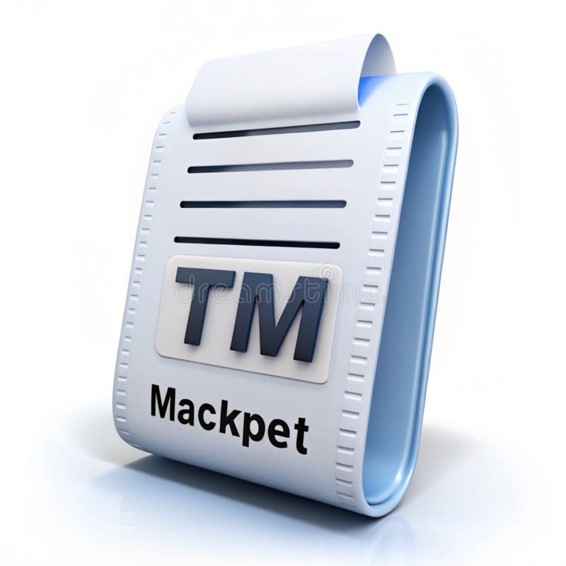 STM Receipt 3D Icon Isolated Stock Illustration - Illustration of ...