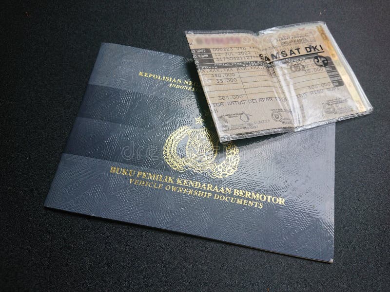 Top View, Stnk or Vehicle Registration Certificate and Bpkb Motor ... Top View, Stnk or Vehicle Registration Certificate and Bpkb Motor ...
