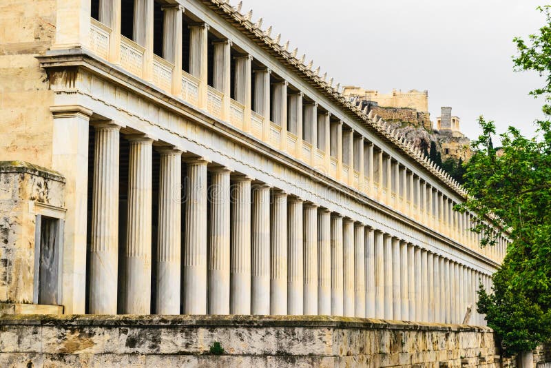 Stoa of Attalos stock image. Image of museum, europe, attalos - 6134271