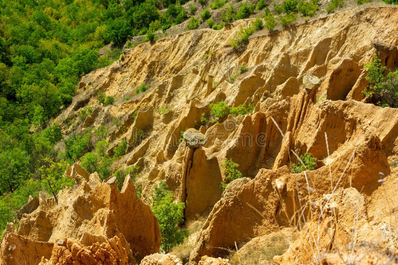Stob Pyramids Rock Formations in Rila Mountains, Bulgaria. Stock Image ...