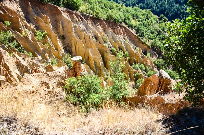 Stob Pyramids View stock image. Image of blue, geology - 79264729