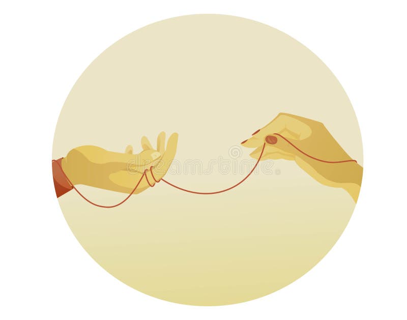 Hands Holding Thread Stock Illustrations – 151 Hands Holding Thread ...
