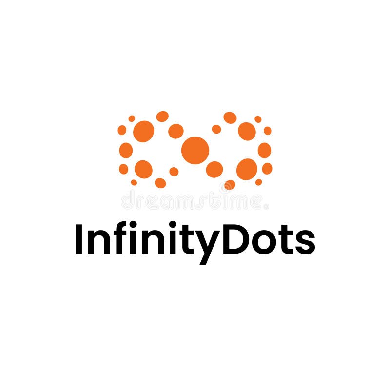 Dot Infinity Loop Logo stock vector. Illustration of element - 312979258