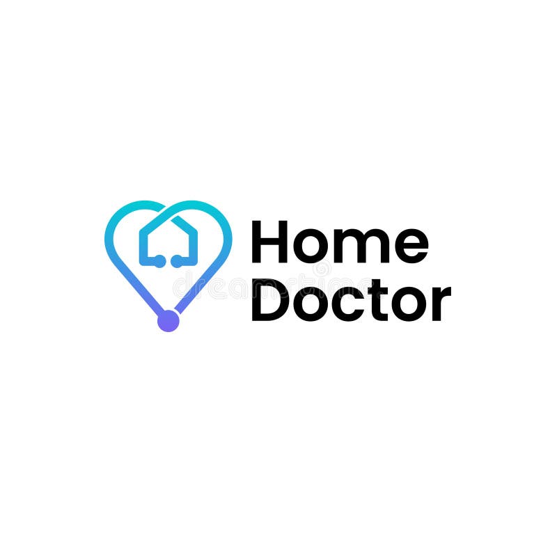 Home Health Care Doctor Logo Stock Vector - Illustration of clinic ...