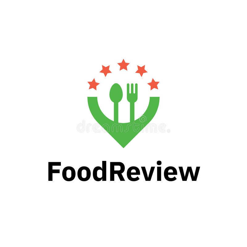 Restaurant Review Rating Logo Stock Vector - Illustration of locate ...