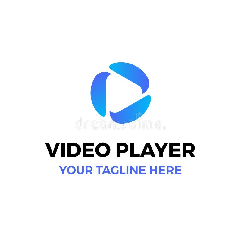 Play Button Video Logo stock vector. Illustration of material - 314727235