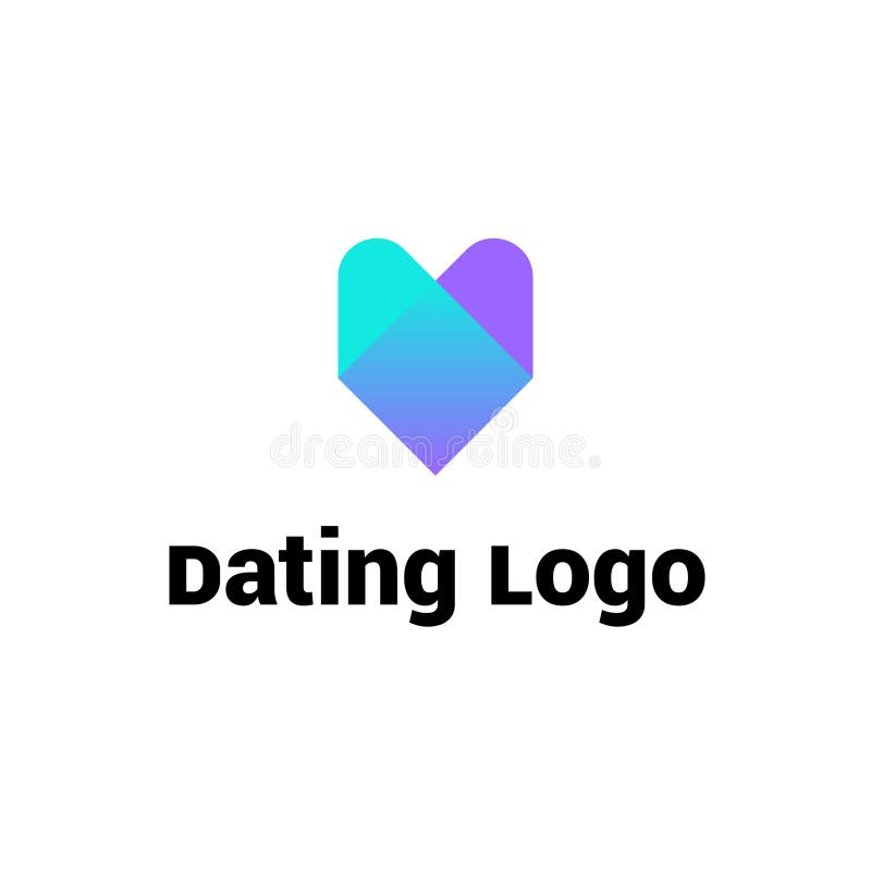 Dating Happy Connect Heart App Logo Stock Vector - Illustration of text ...