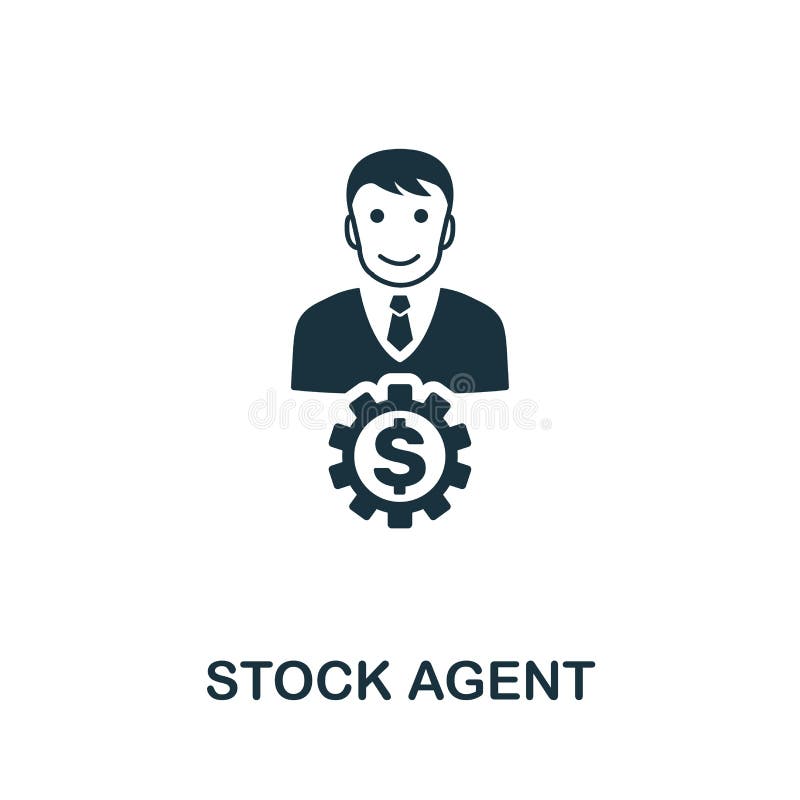 Stock Agent Icon. Creative Element Design from Stock Market Icons ...