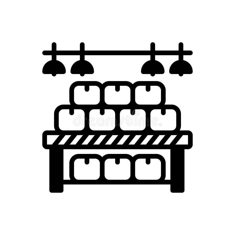 Black Solid Icon for Stock Availability, Stock and Goods Stock ...