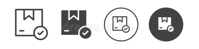 Stock Availability Icon Vector Logo Outline Stock Vector - Illustration ...