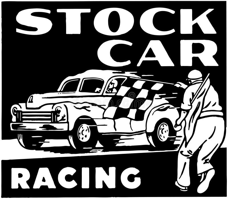 Stock Car Racing stock vector. Illustration of speed - 42094653