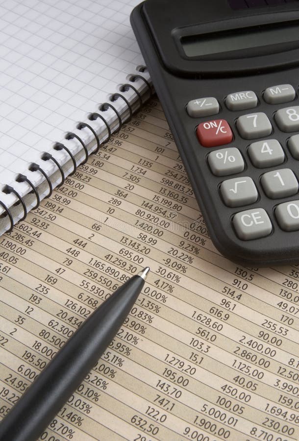 Stock chart stock image. Image of digit, macro, calculator - 7137055