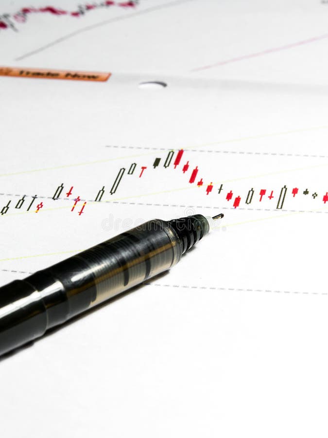 Stock chart data stock image. Image of paperwork, closeup - 34884285