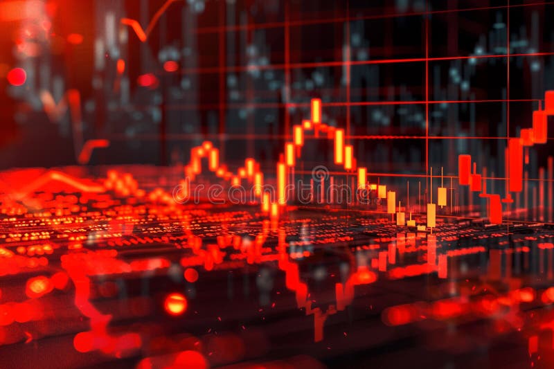 A Stock Chart that is Going Down is a Visual Representation of the ...