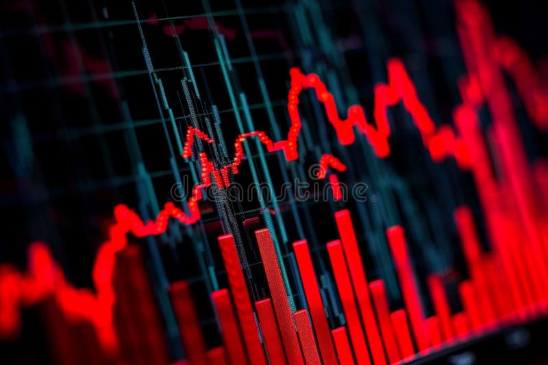 A Stock Chart that is Going Down is a Visual Representation of the ...