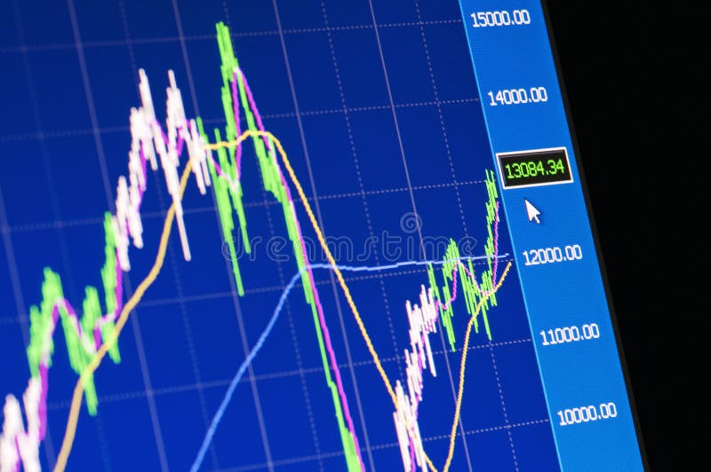 Stock chart growth stock photo. Image of financial, data - 19840738