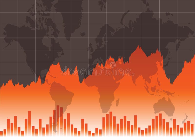 Stock Market Chart Orange Stock Illustrations – 1,256 Stock Market ...