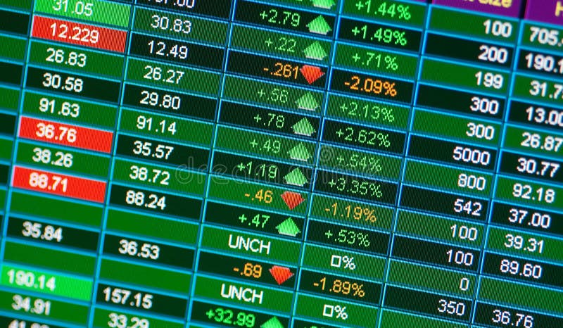 Stock market ticker stock photo. Image of electronic - 28073374