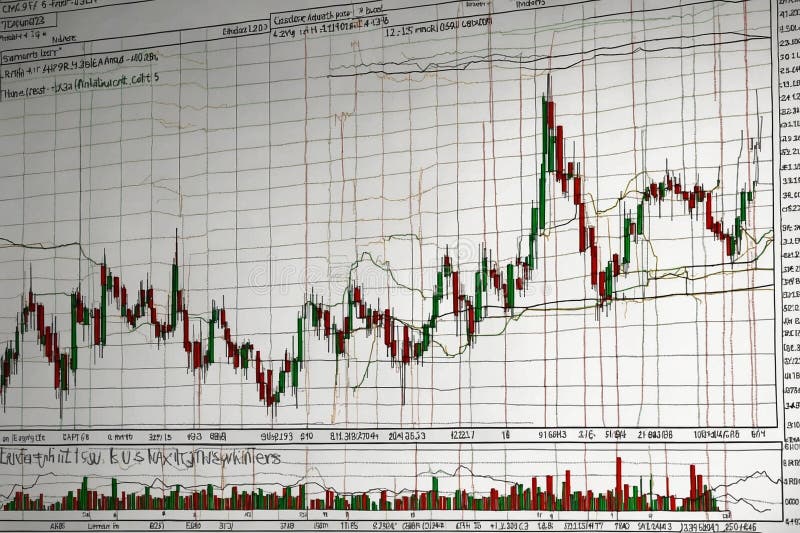 Stock Charts that Display Stock Movements and Market Analysis Stock ...
