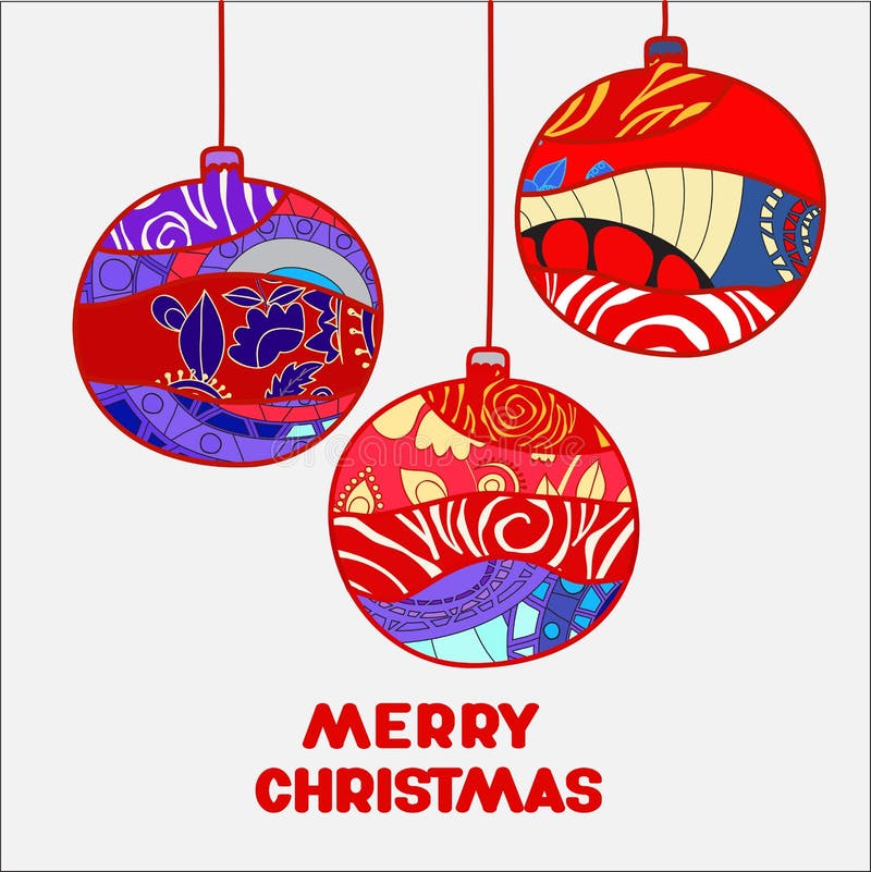 Stock Christmas Decorative Isolated Boll.patchwork Design Stock Vector ...