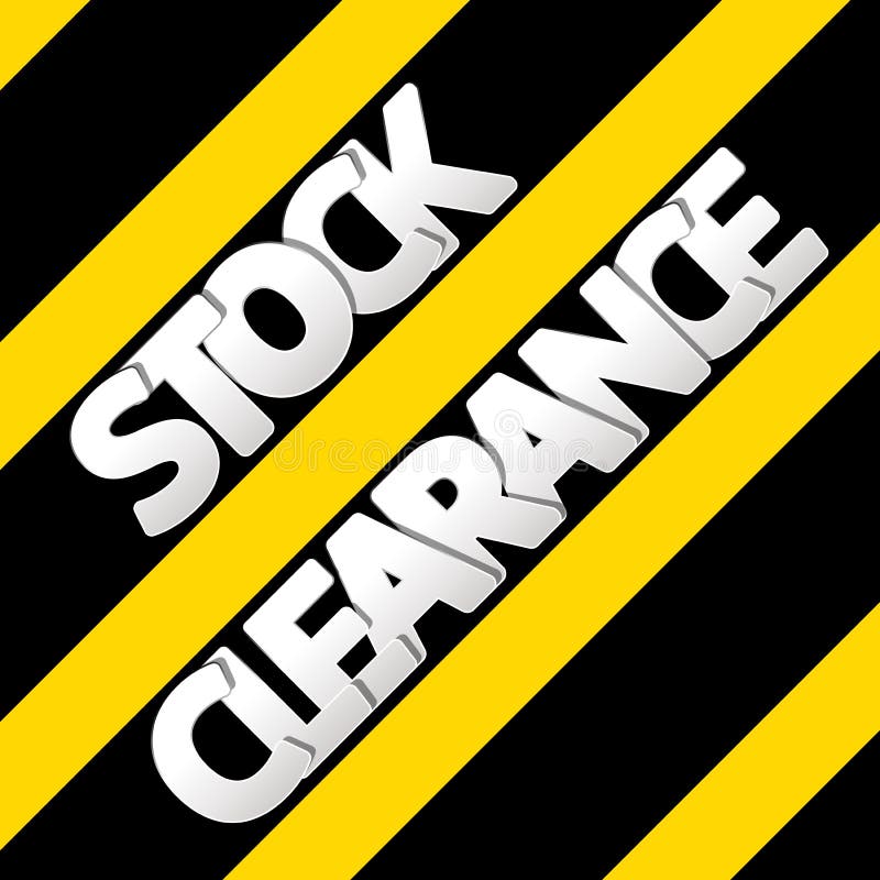 Clearance Sale Banner, Flyer or Poster Stock Vector - Illustration of ...