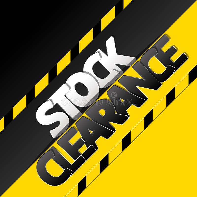Stock Clearance Banner, Flyer or Poster Stock Illustration ...