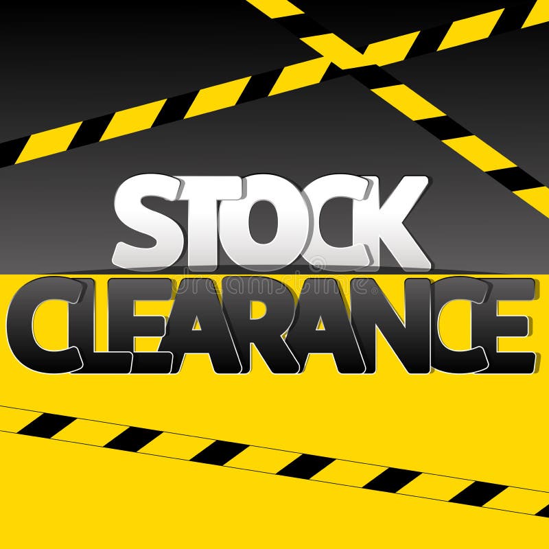 Stock Clearance Banner, Flyer or Poster Stock Illustration ...