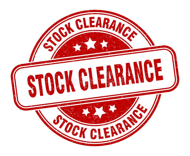 Stock Clearance Stamp. Stock Clearance Round Grunge Sign Stock Vector ...