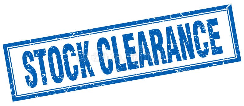 Stock clearance stamp stock vector. Illustration of textured - 124946430