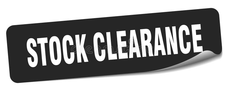 Stock Clearance Sticker. Stock Clearance Label Stock Vector ...