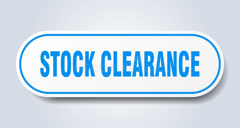 Stock clearance sticker. stock vector. Illustration of sign - 197152937