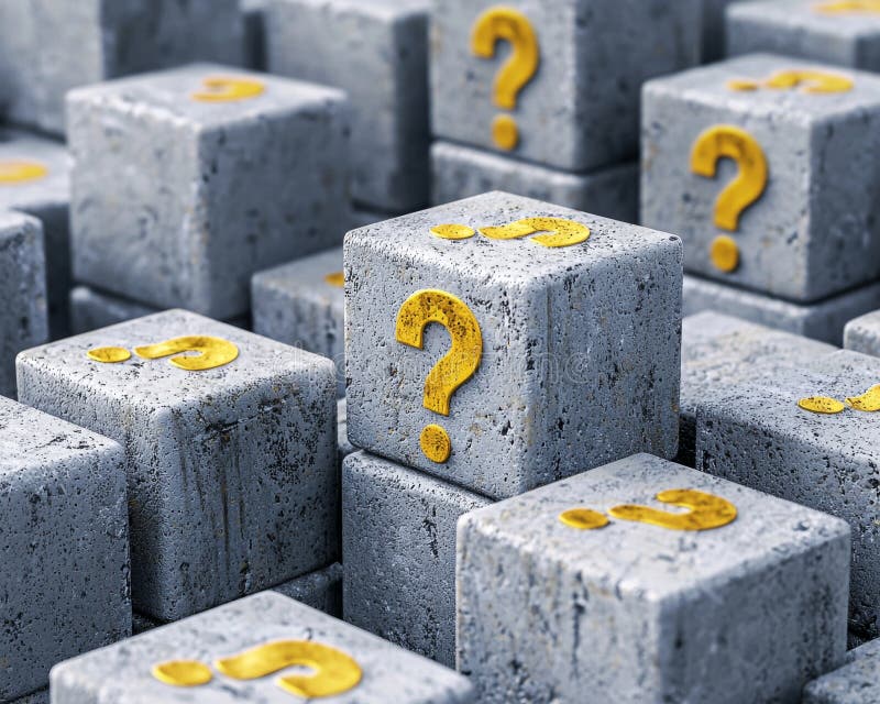 An Stock Concept of Choices and Finalization is Depicted by Cubes with ...