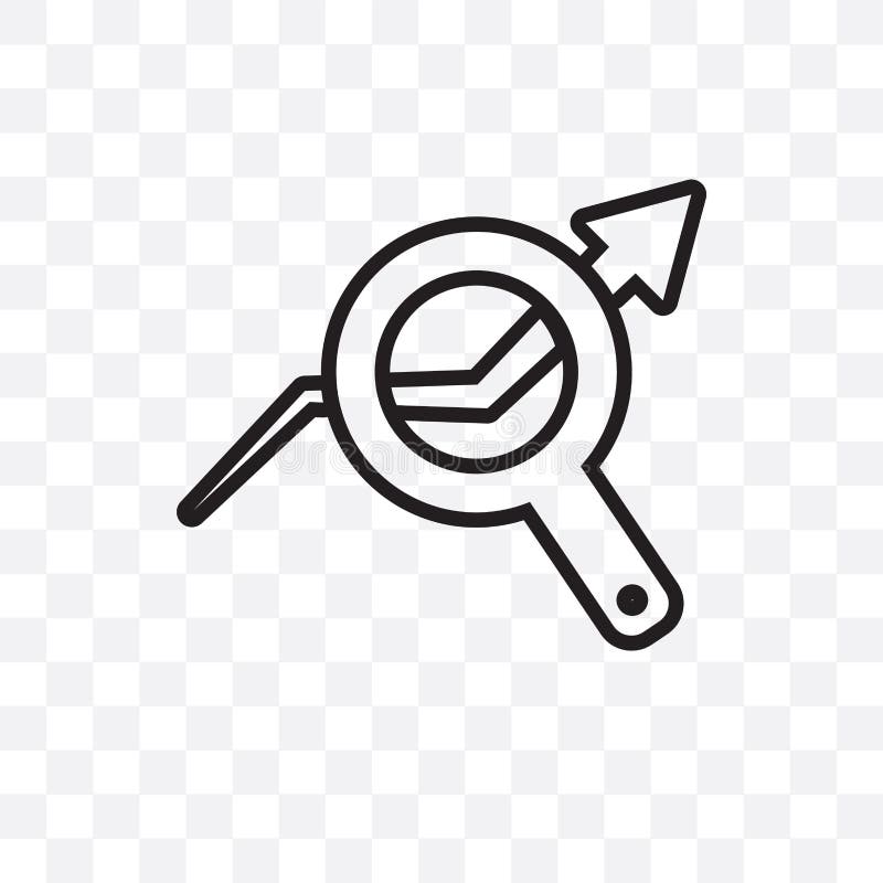 Data Analysis Vector Linear Icon Isolated on Transparent Background ...
