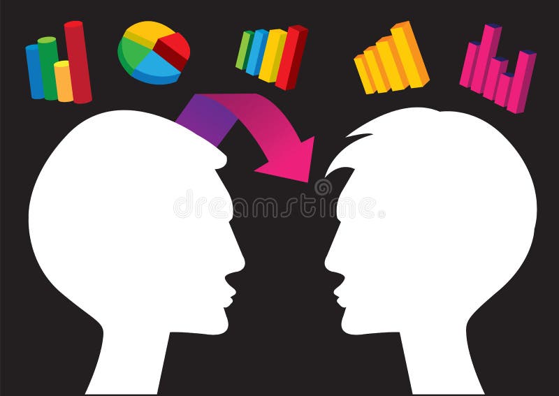 Stock data sharing stock vector. Illustration of sharing - 27300595