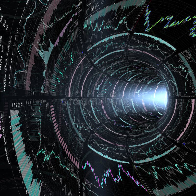 Stock_data_stream stock illustration. Illustration of diagram - 13747355