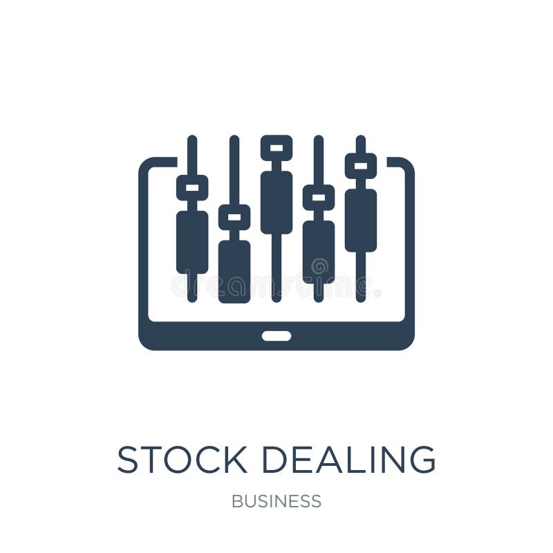 Stock Dealing Icon in Trendy Design Style. Stock Dealing Icon Isolated ...