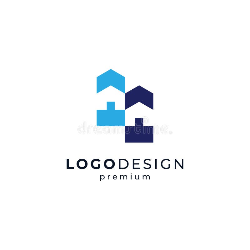Home with Arrow for Home, Real Estate or Home Buyer Logo Design Stock ...