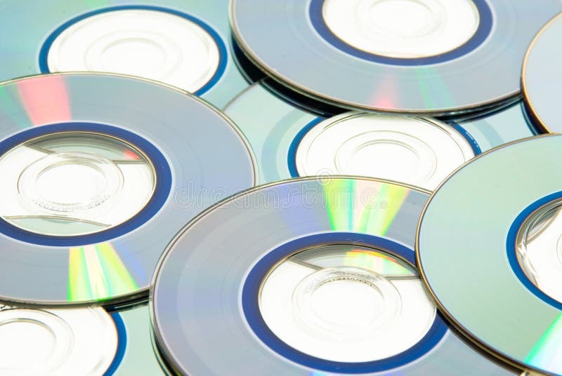 Two recordable discs stock image. Image of recordable - 6986377