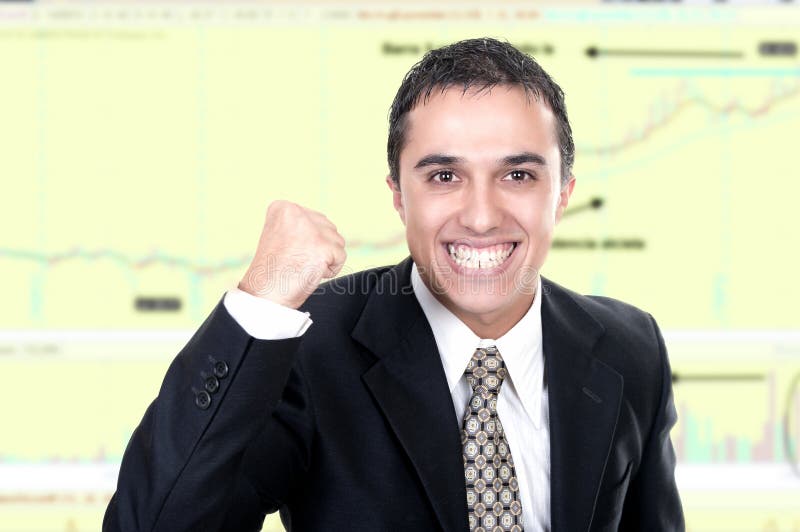 Stock exchange broker stock photo. Image of desktop, indoor - 24679430