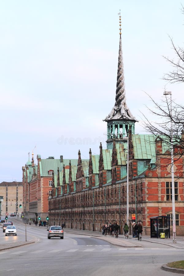 Stock Exchange in Copenhagen Editorial Stock Image - Image of street ...