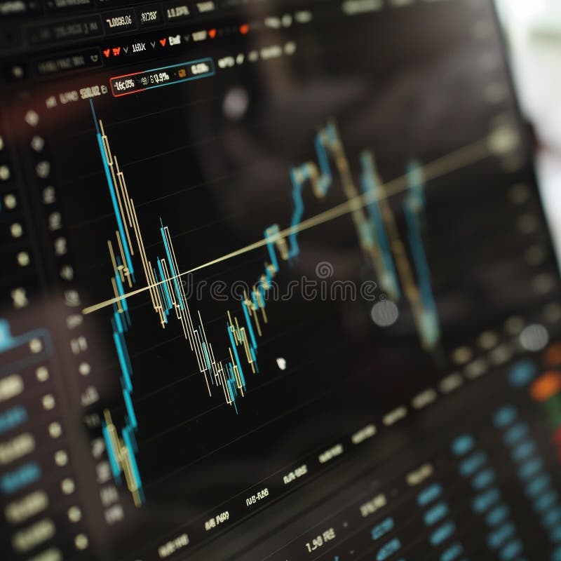 Stock Exchange Financial Market Price Candles Graph Data Pattern ...