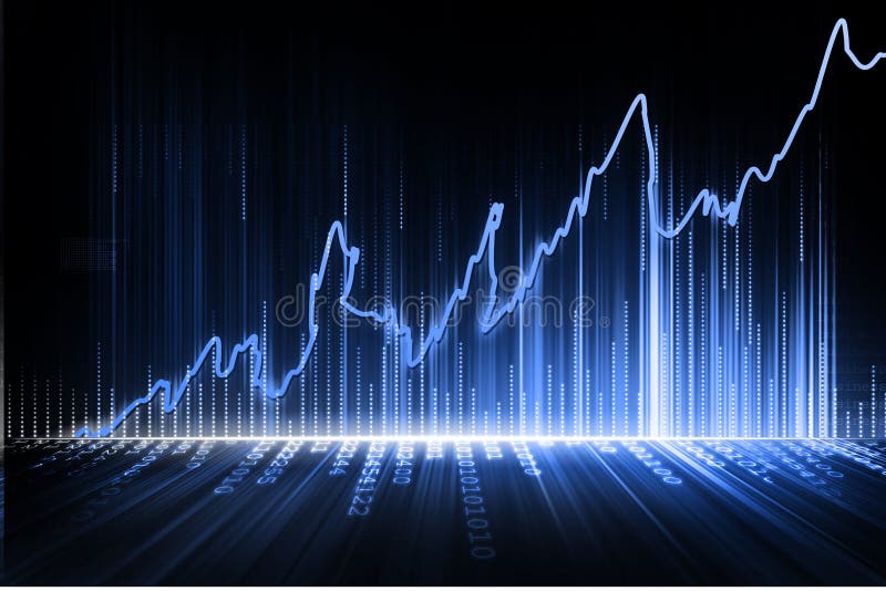 Stock exchange graph stock illustration. Illustration of invest - 25842718