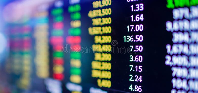 Stock Exchange Market Business Concept with Selective Focus Effect ...