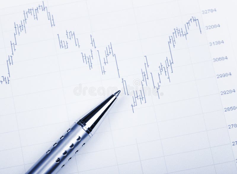 Stock Exchange Market Chart Stock Image - Image of development, funds ...