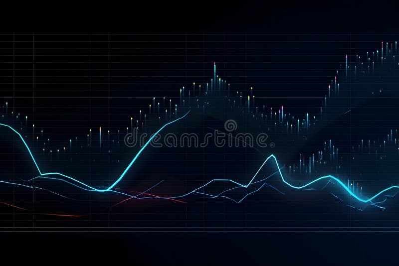 Stock Exchange Market Graph Analysis Background. Neural Network AI ...