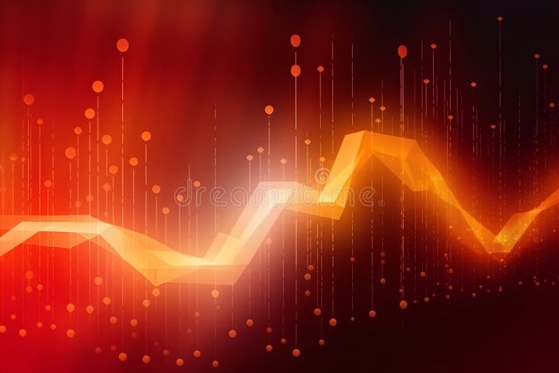 Stock Exchange Market Graph Analysis Background. Neural Network AI ...