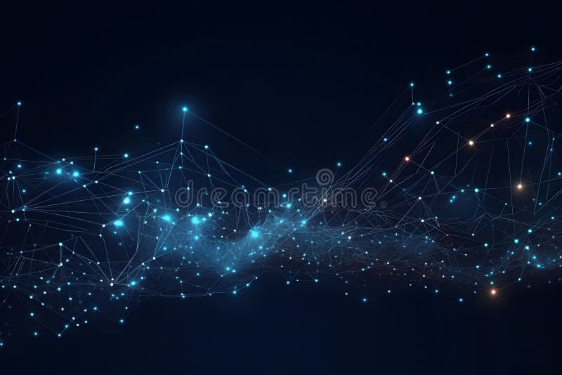 Stock Exchange Market Graph Analysis Background. Neural Network AI ...