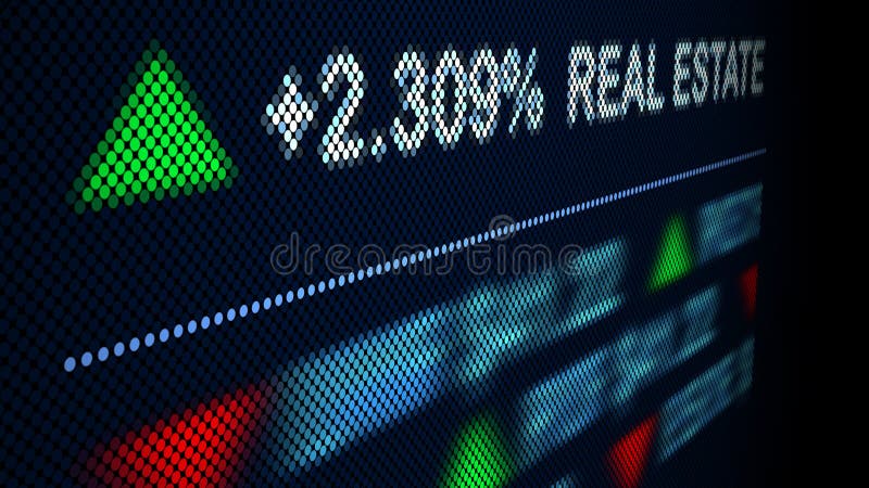 Stock Exchange Rates - 3D Illustration Stock Illustration ...